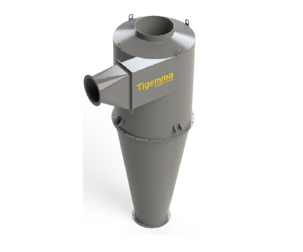 Cyklónový odlučovač - separátor hrubých emisí - Tigemma Engineering